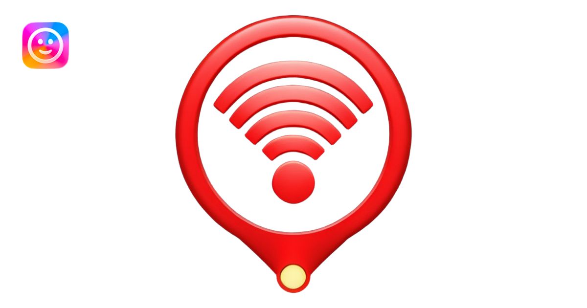 Wifi red emoji | AI Emoji Generator