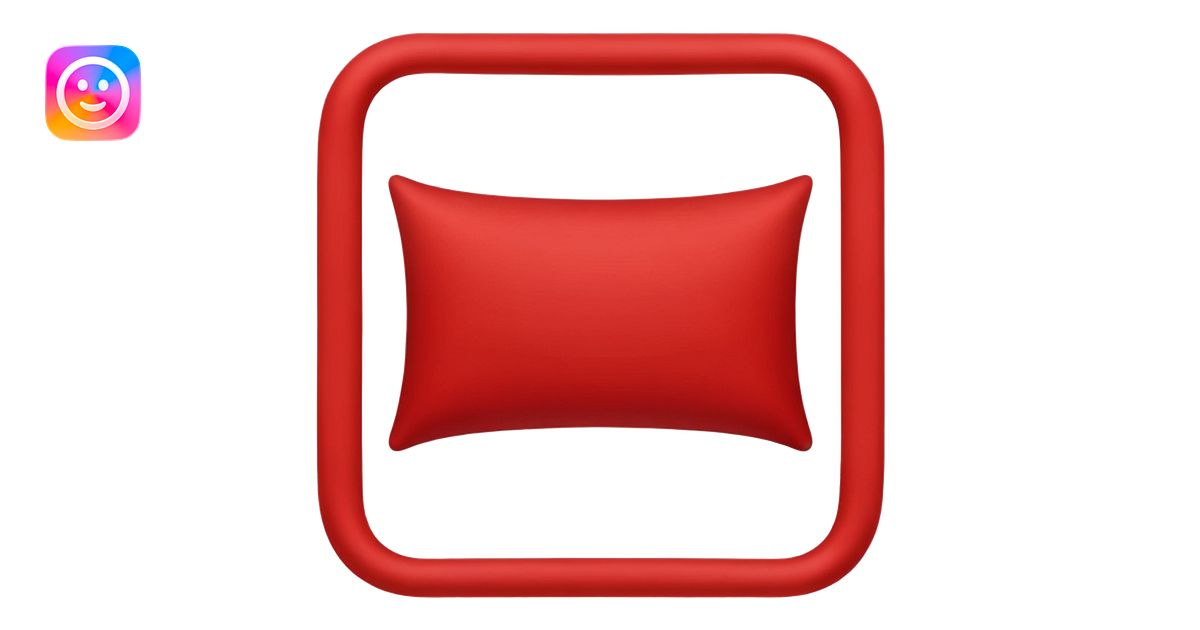 fancy red pillow emoji | AI Emoji Generator