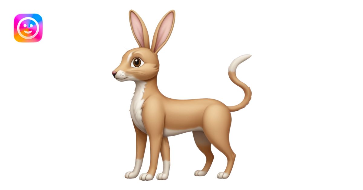 Long Nose Breed Dog. Rabbit Ears. Cat Arms Legs Torso Tail ...