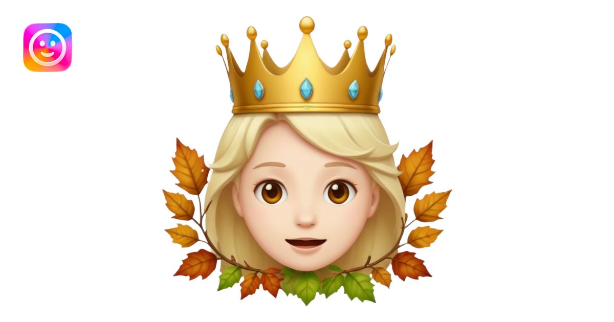 fall ecstatic emoticon artsy slightly creepy crown of leaves but make ...