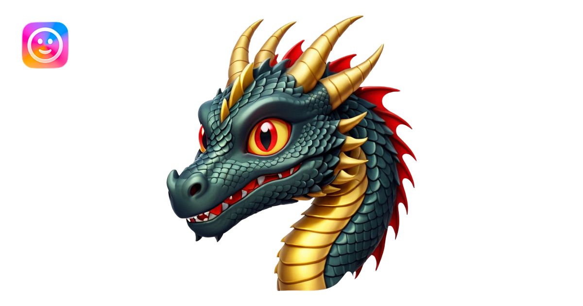 The image depicts a dragon resembling the dragon symbol from ancient ...