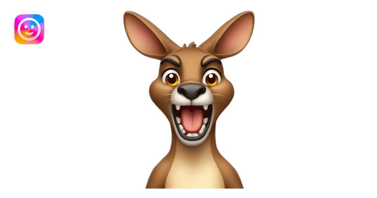 angry kangaroo emoji | AI Emoji Generator
