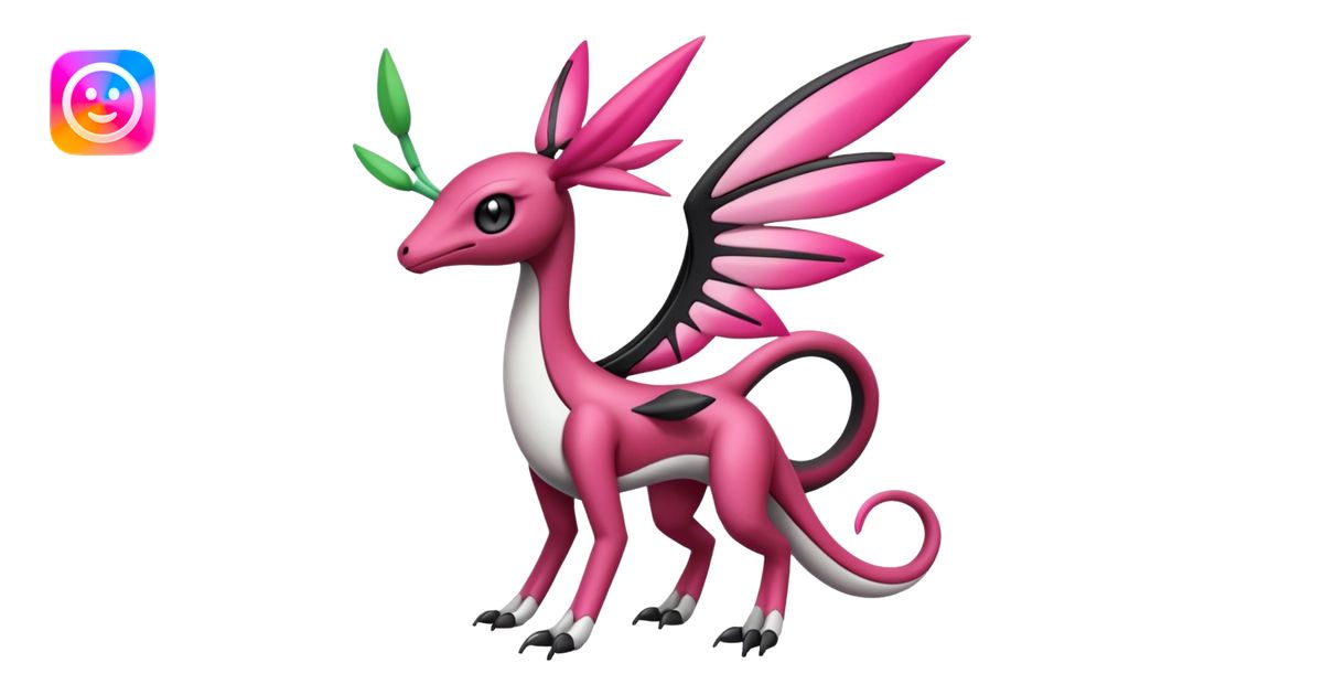 Magenta, black and white Meloetta-Flygon-Gorebyss-Salazzle-Pokémon ...