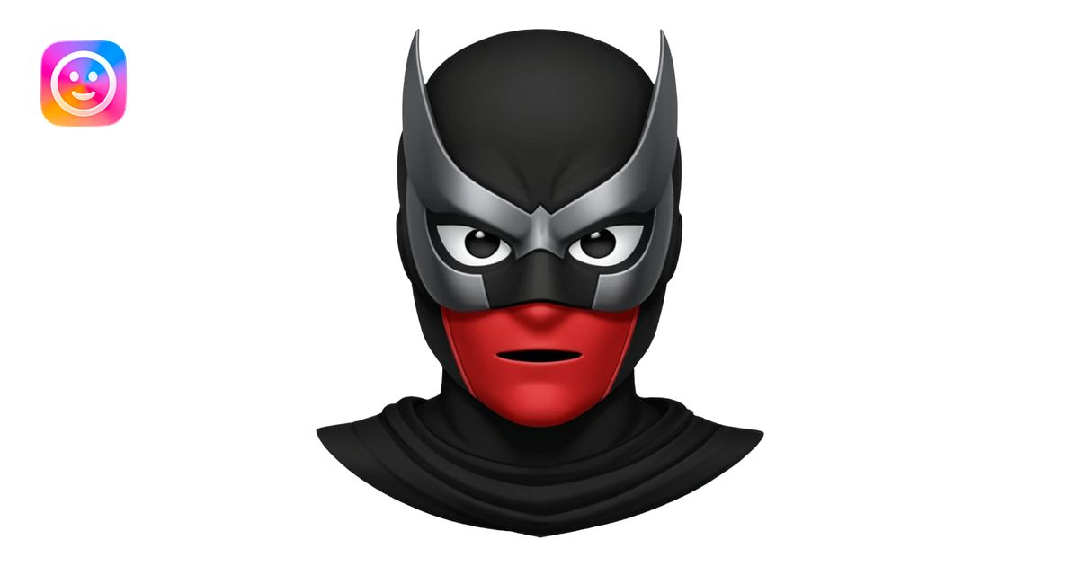 marvel character black holt with iconic black mask emoji | AI Emoji ...