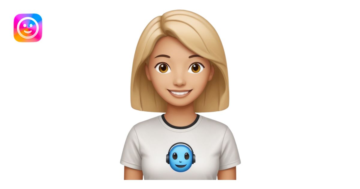 female AI supporter emoji | AI Emoji Generator