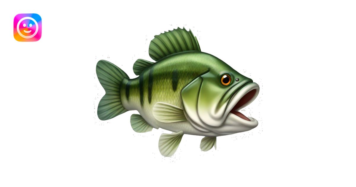 Largemouth bass fish emoji | AI Emoji Generator