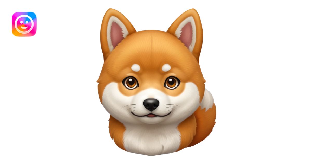 shiba baby dog emoji | AI Emoji Generator