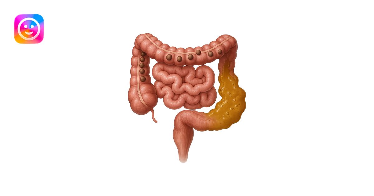 INTESTINO UMANO ANATOMICO REALISTICO CON FECI A PALLINE E FECI LIQUIDE ...