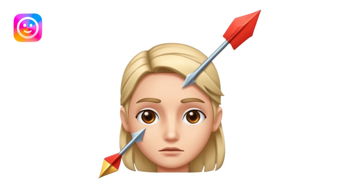 forhead with arrow emoji | AI Emoji Generator