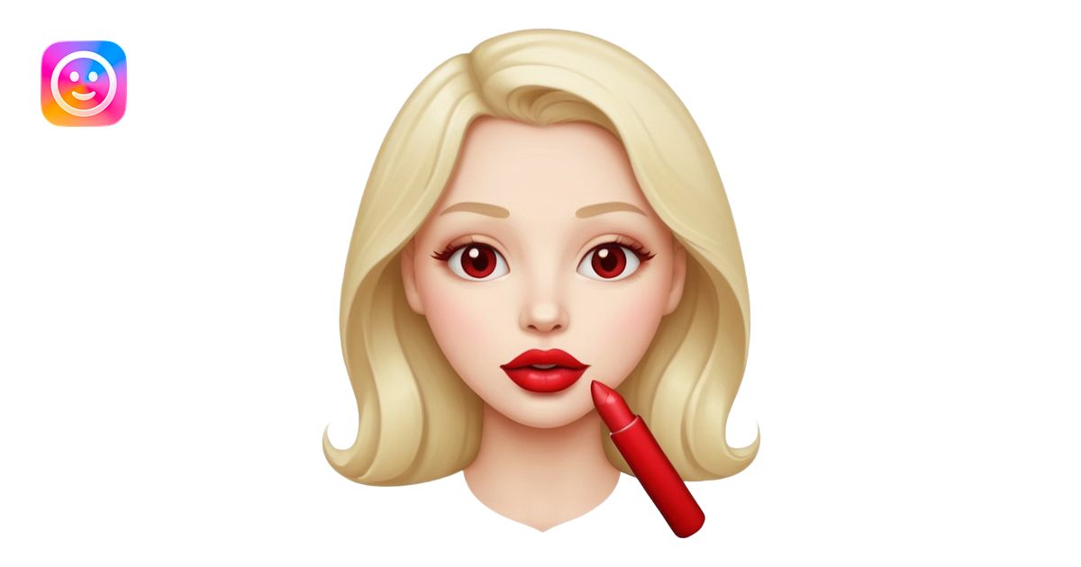 Heart lip biting emoji | AI Emoji Generator