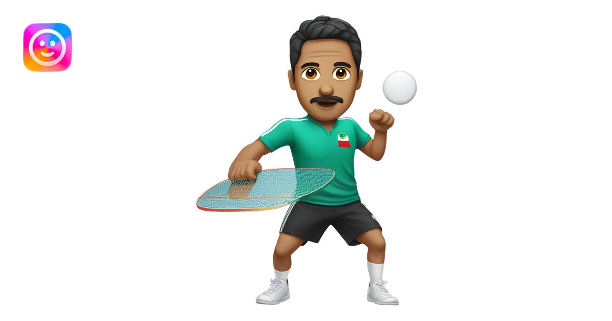 mexican ping pong player emoji | AI Emoji Generator