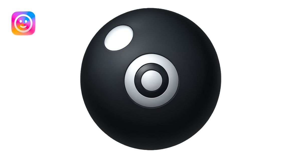 Black Ball with MB written on in the middle of it. Nothing else no ...