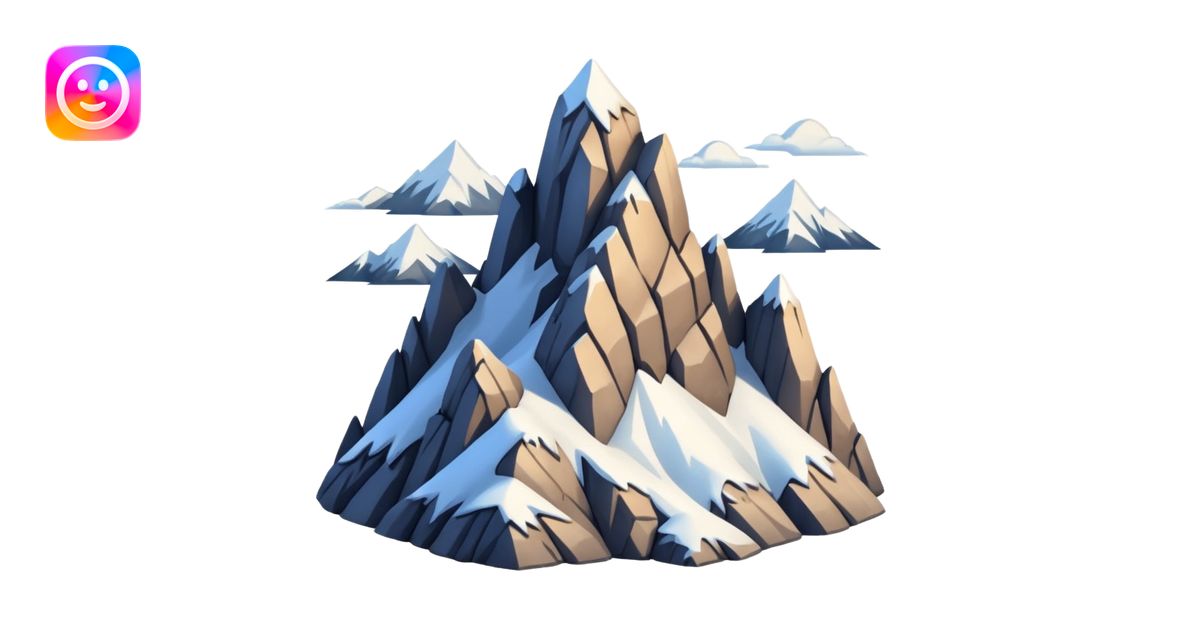 Mountains emoji | AI Emoji Generator