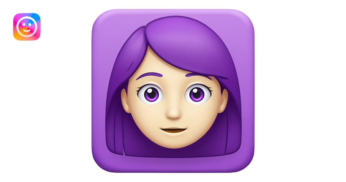 purple and cian correct emoji | AI Emoji Generator