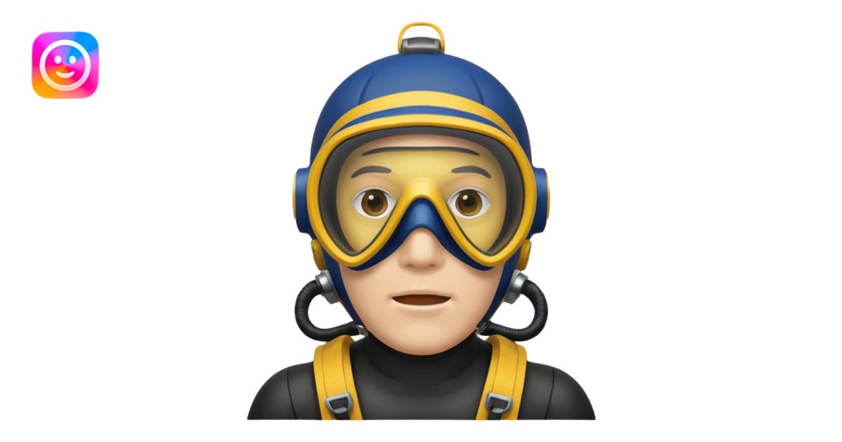 Underwater man emoji | AI Emoji Generator
