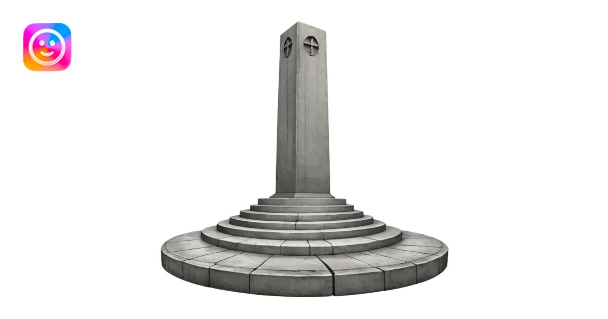 Anselm Kiefer concrete monument emoji | AI Emoji Generator