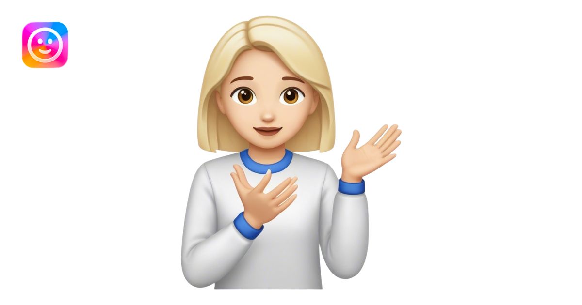 a girl clapping hands emoji | AI Emoji Generator