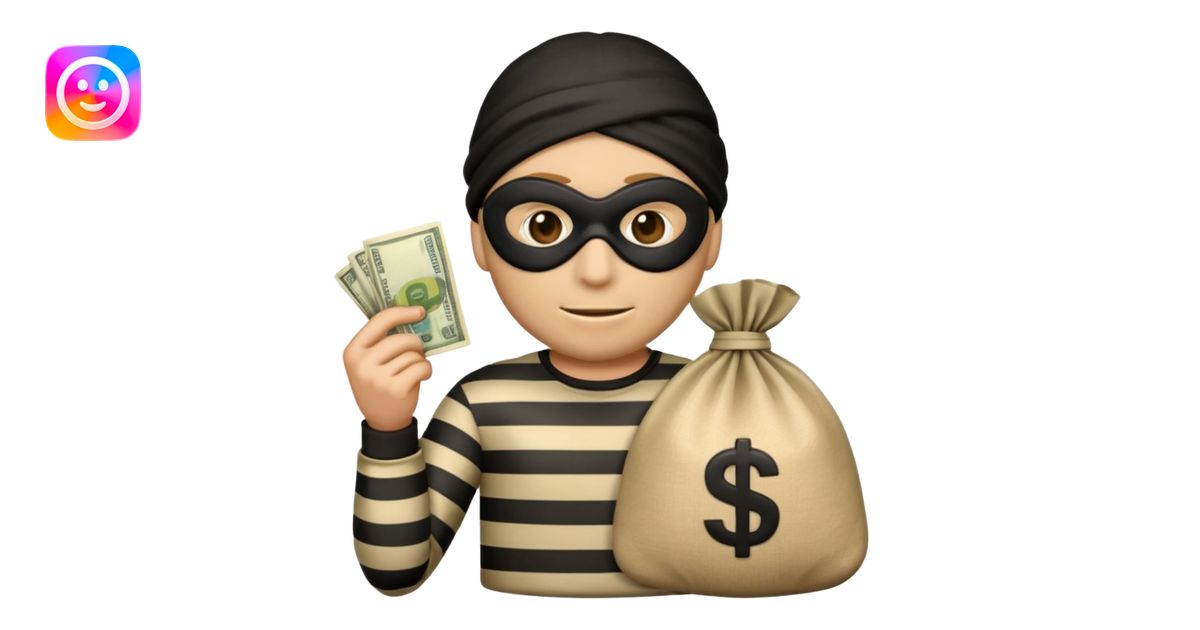 Creat a robber emoji emoji | AI Emoji Generator