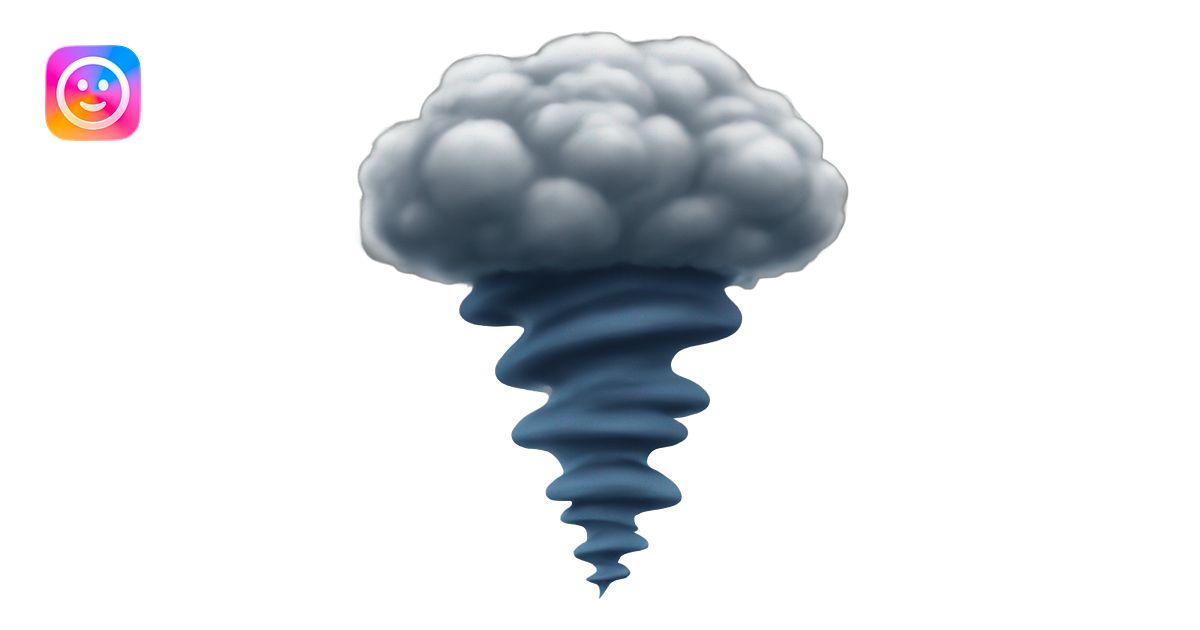 big busting tornado emoji | AI Emoji Generator