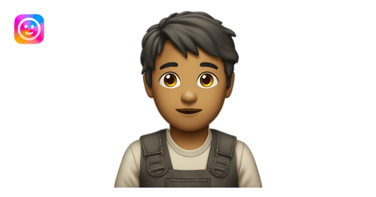 Industrial-Revolution-poor-kid emoji | AI Emoji Generator