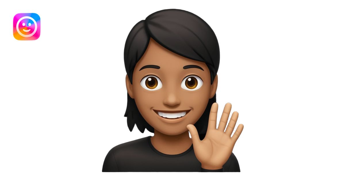 Make him pitch black emoji | AI Emoji Generator