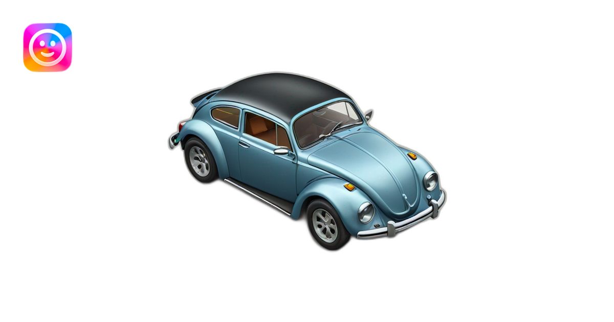 Volkswagen beetle overtaking a aston martin vulcan emoji | AI Emoji ...