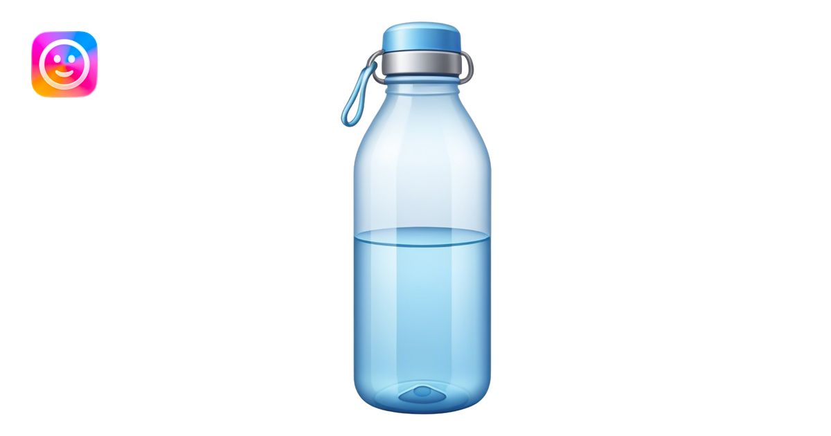 Water bottle emoji | AI Emoji Generator