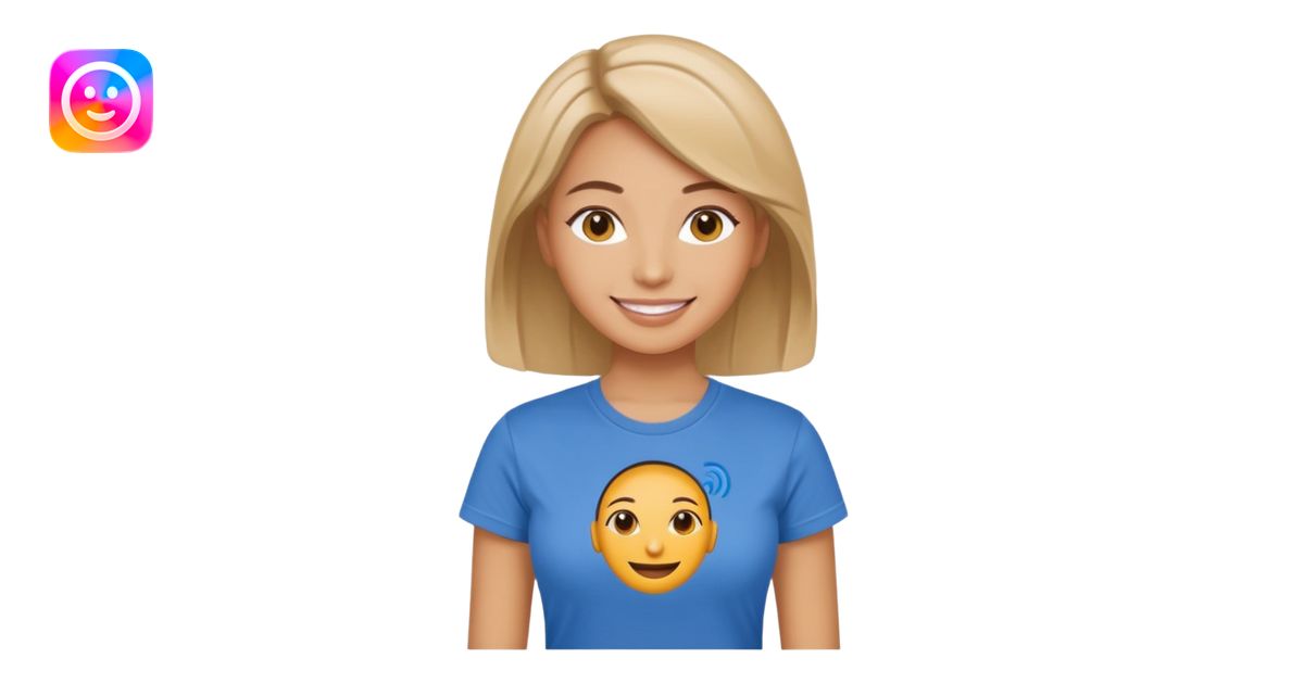 female AI supporter emoji | AI Emoji Generator