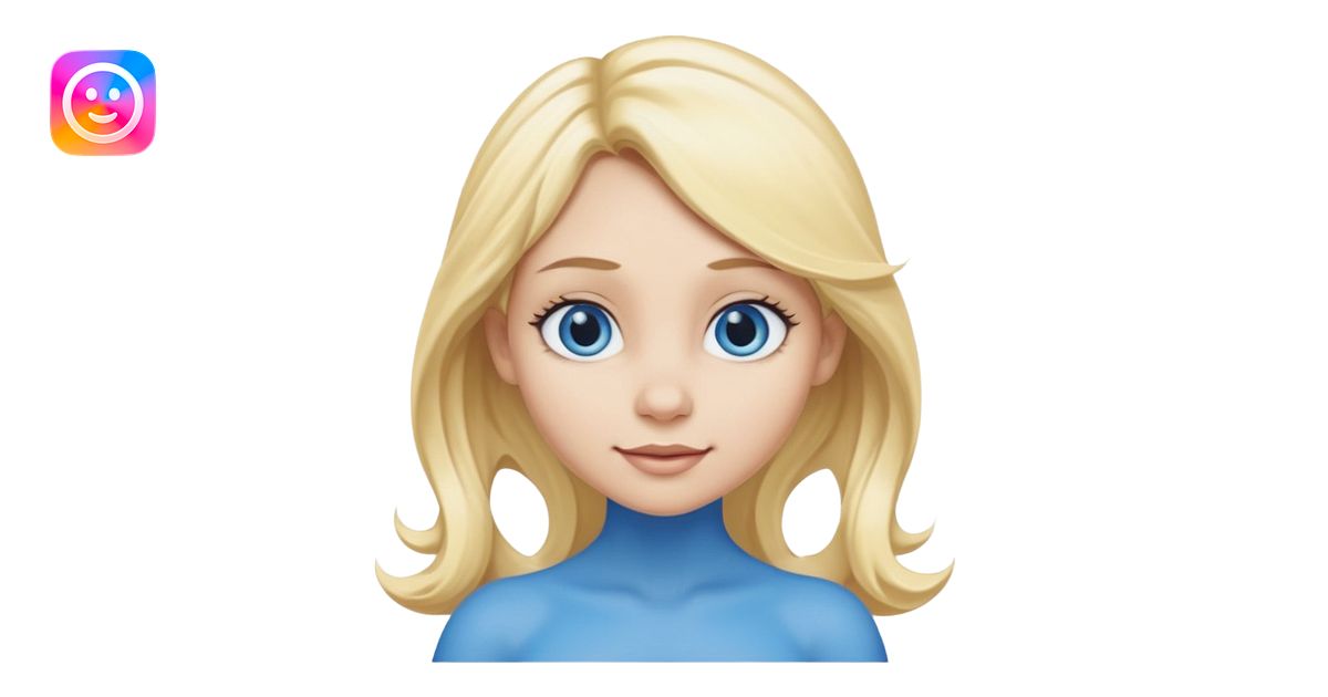 Smurfette emoji | AI Emoji Generator
