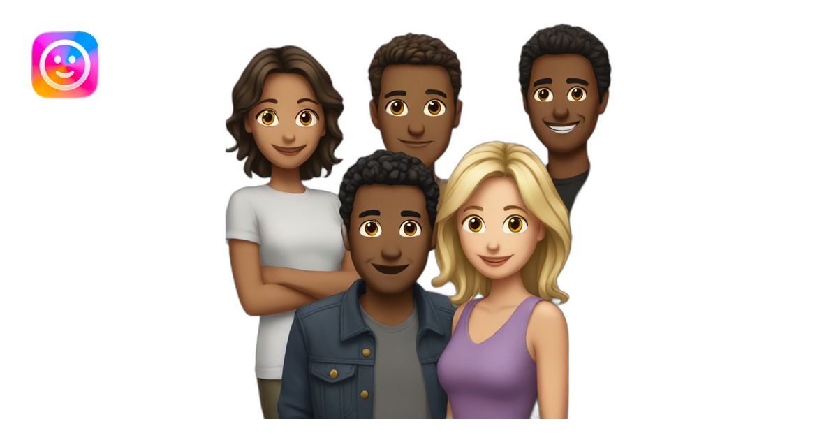 FRIENDS cast emoji | AI Emoji Generator