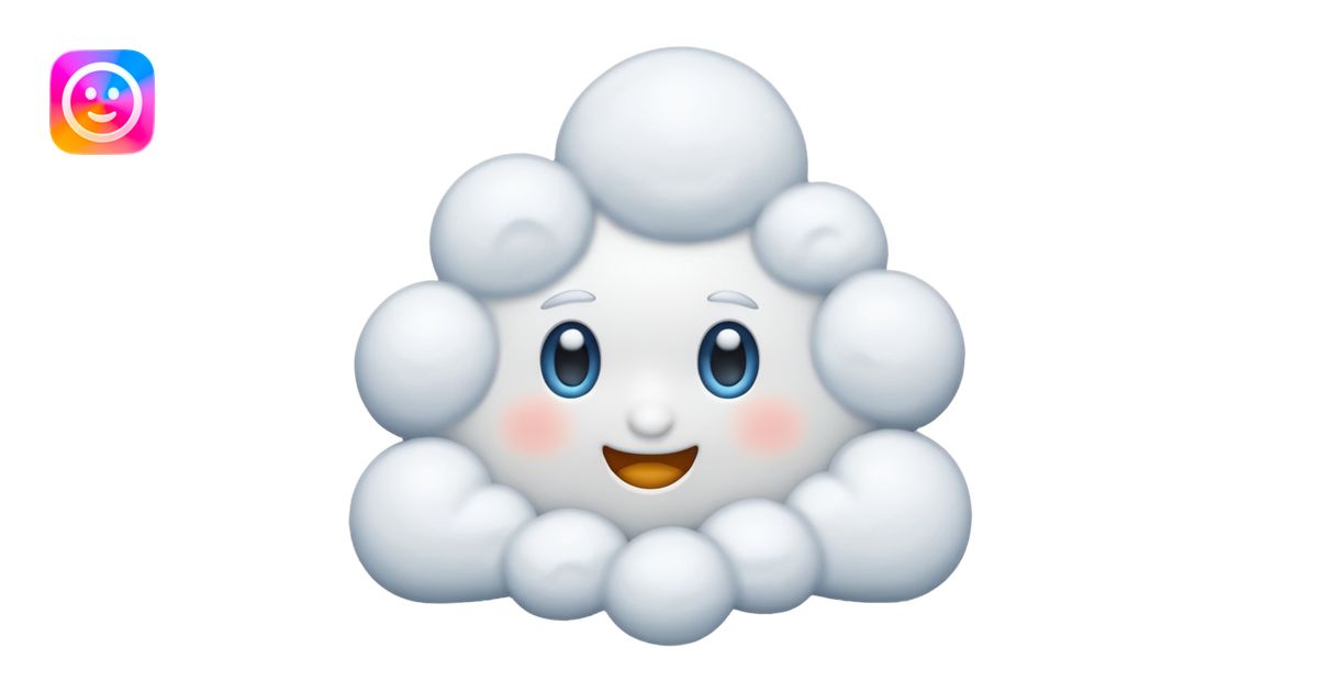 snow and cloud emoji | AI Emoji Generator