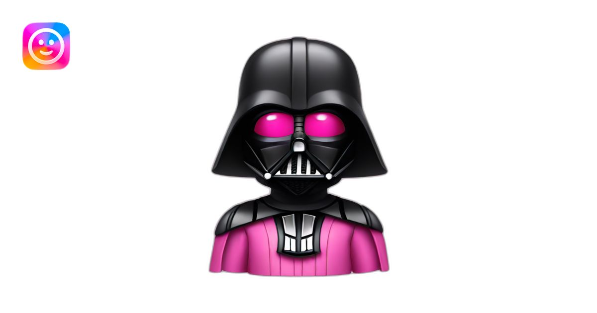 pink darth vader emoji | AI Emoji Generator