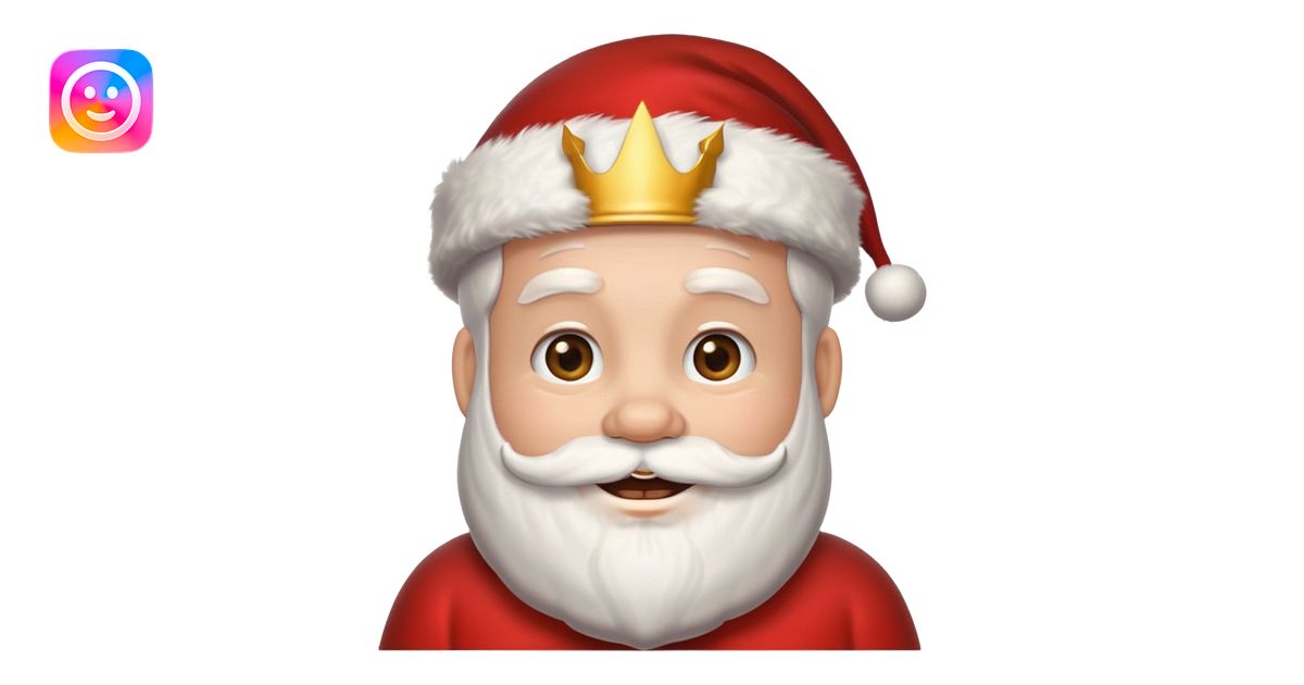 santa with crown emoji | AI Emoji Generator