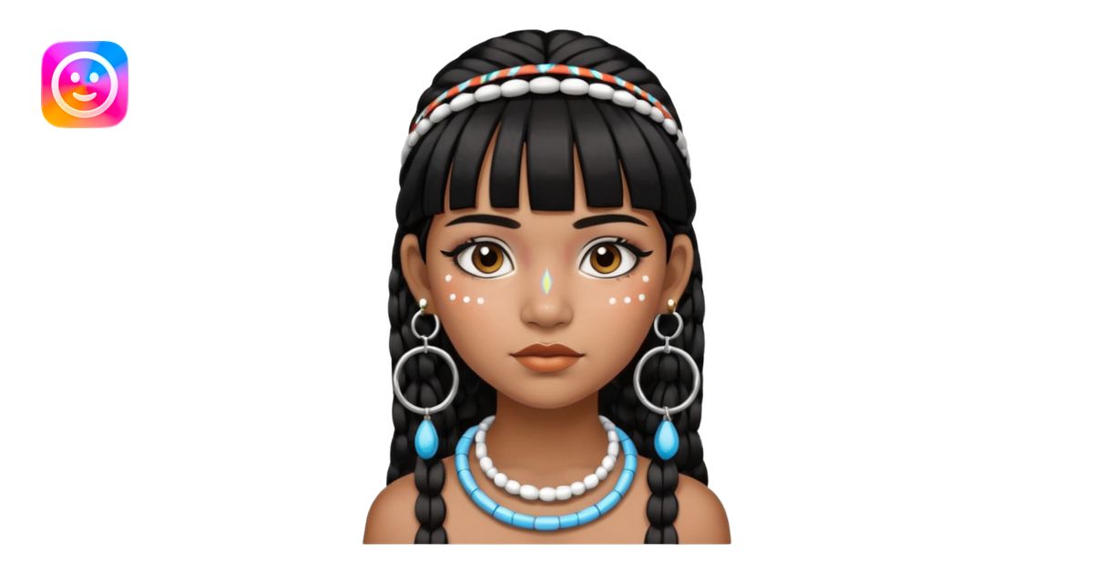 Chica indígena con maquillaje tradicional de indígenas con puntos y ...
