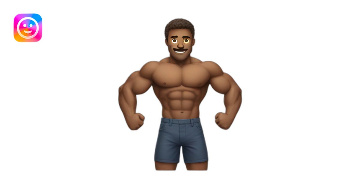 flexing man emoji | AI Emoji Generator