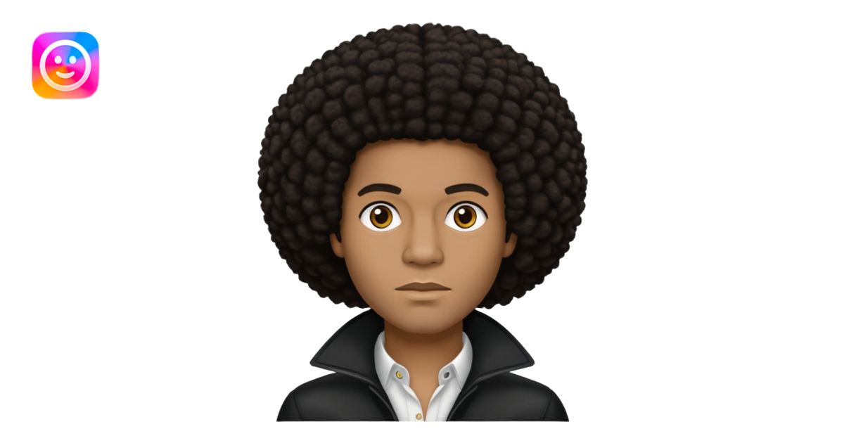 Maxwell, R&B Singer (b.1973) with dark brown afro hair emoji | AI Emoji ...