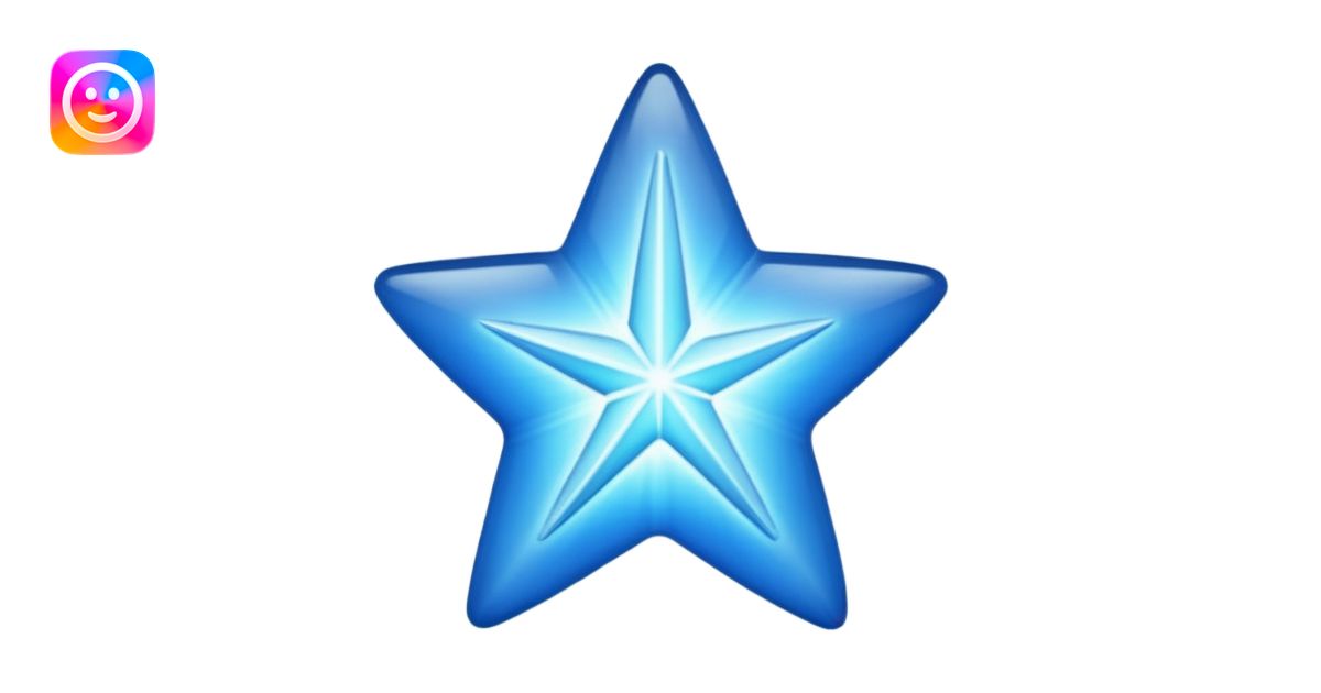 blue star emoji | AI Emoji Generator
