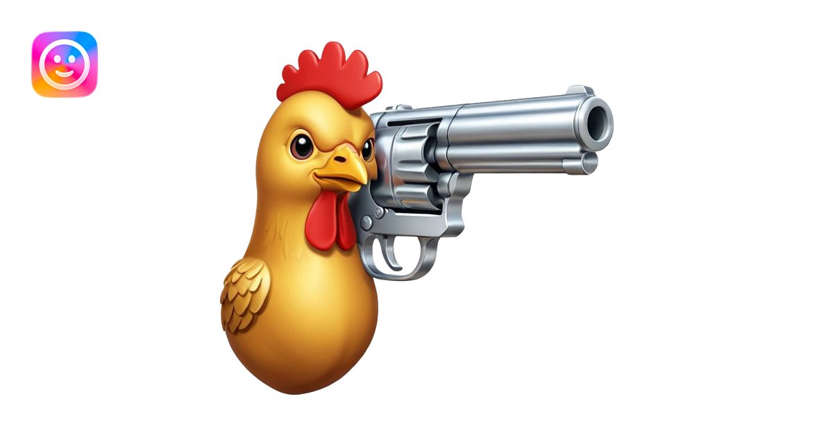 Chicken gun emoji | AI Emoji Generator