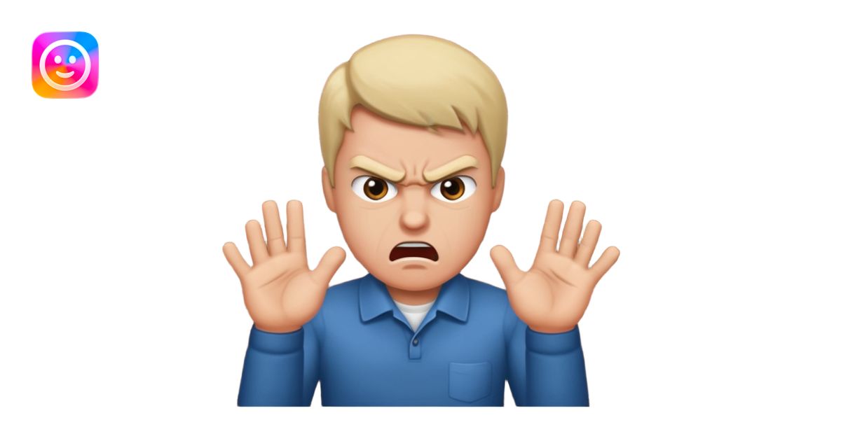 Someone arguing at a brick wall emoji | AI Emoji Generator