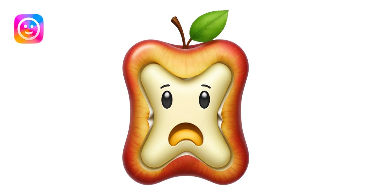 Apple core emoji | AI Emoji Generator