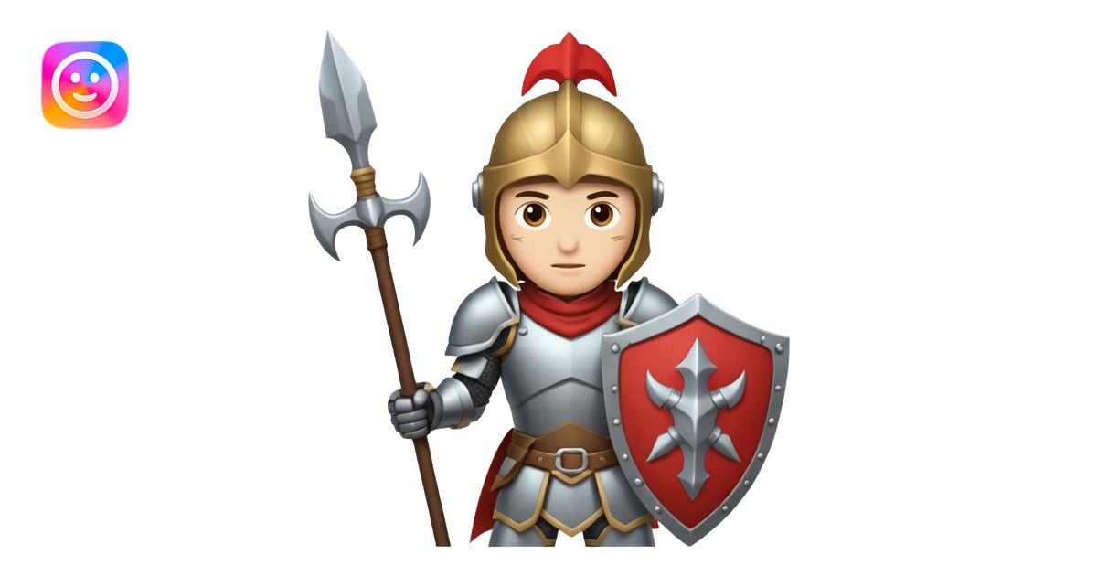 War + armor + halberd emoji | AI Emoji Generator