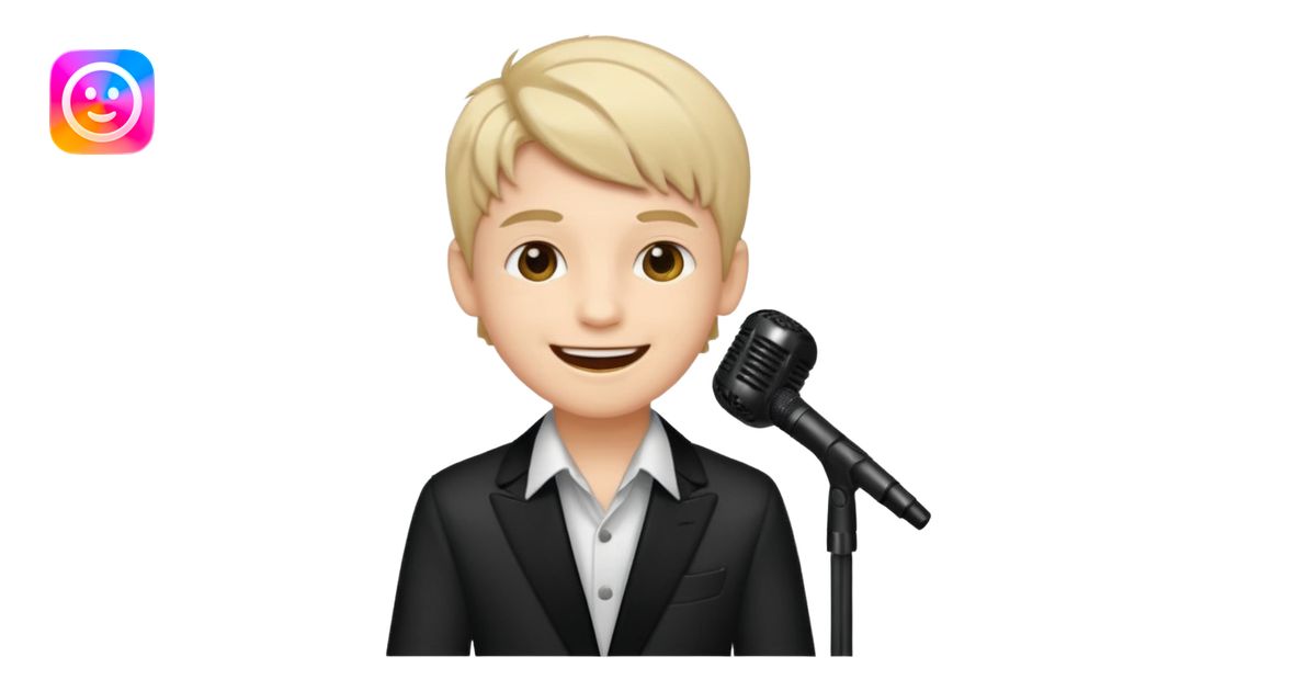 singer boy sticker emoji emoji | AI Emoji Generator