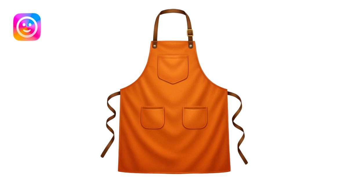 orange apron emoji | AI Emoji Generator
