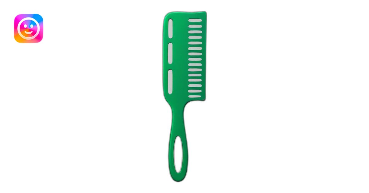 comb for hair green emoji | AI Emoji Generator