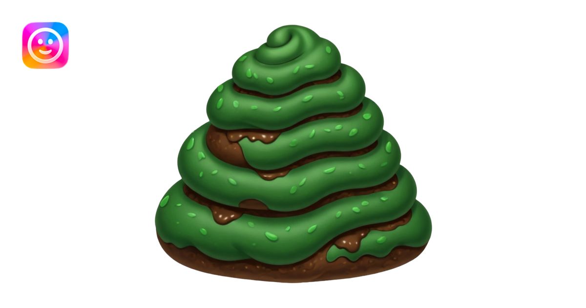 dark green poop emoji | AI Emoji Generator