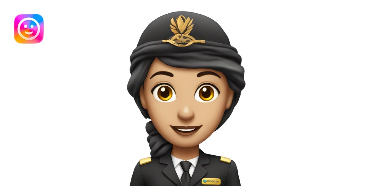 Dubai rich cabin crew emoji | AI Emoji Generator
