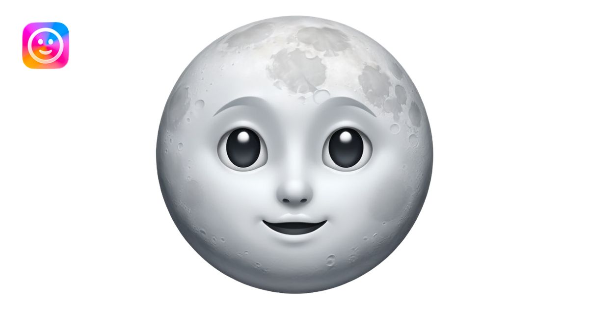 moon without face, clean emoji | AI Emoji Generator