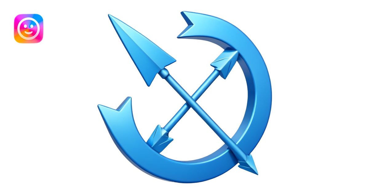 mac os icon conversion, 2 arrows circle, vivid blue, skeuomorphic 🔄 ...