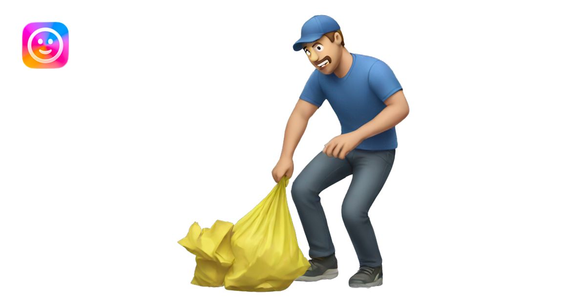 man throwing rubbish emoji | AI Emoji Generator