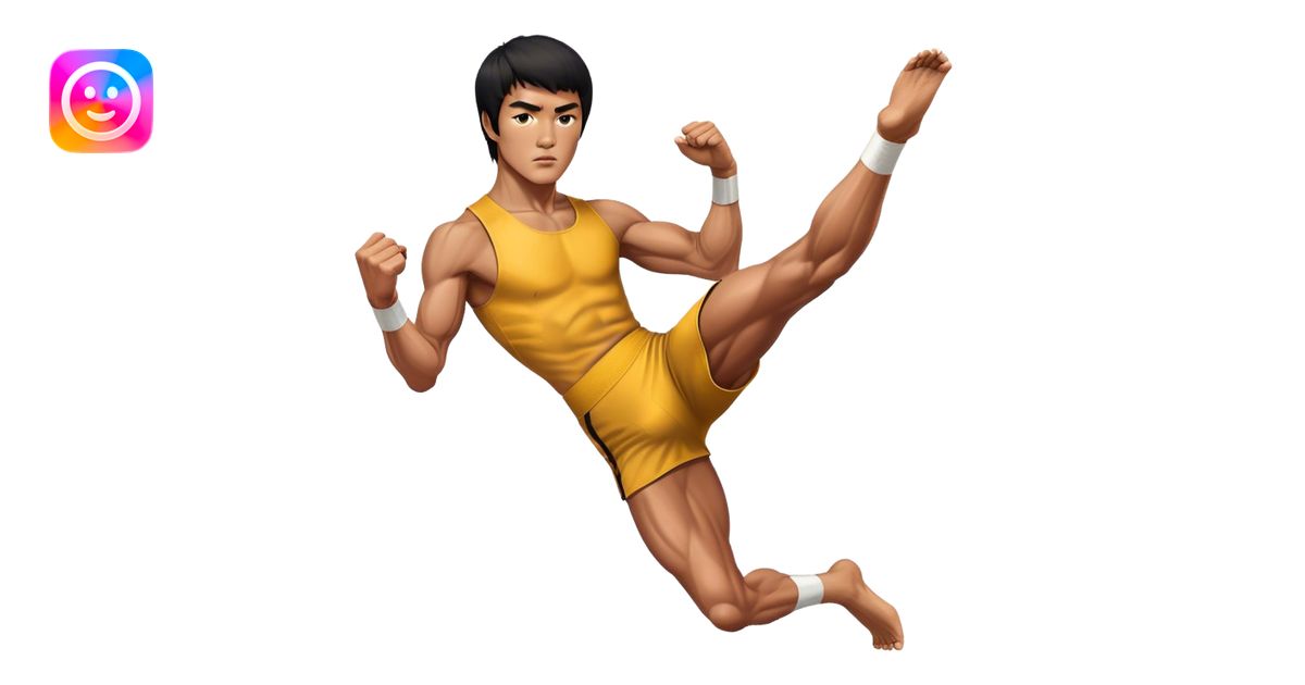 Cinematic Realistic portrait of Bruce Lee, shown as a legendary martial ...